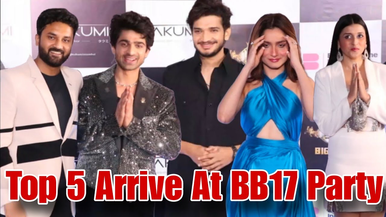 BB17 Top 5 Contestants Arrives At Bigg Boss 17 Biggest Reunion Party # ...