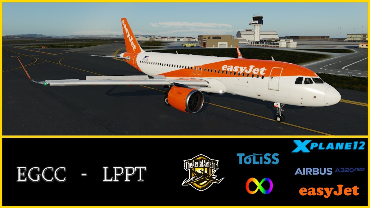 X-Plane 12 | Toliss A320NEO | full flight | EasyJet | Manchester to ...