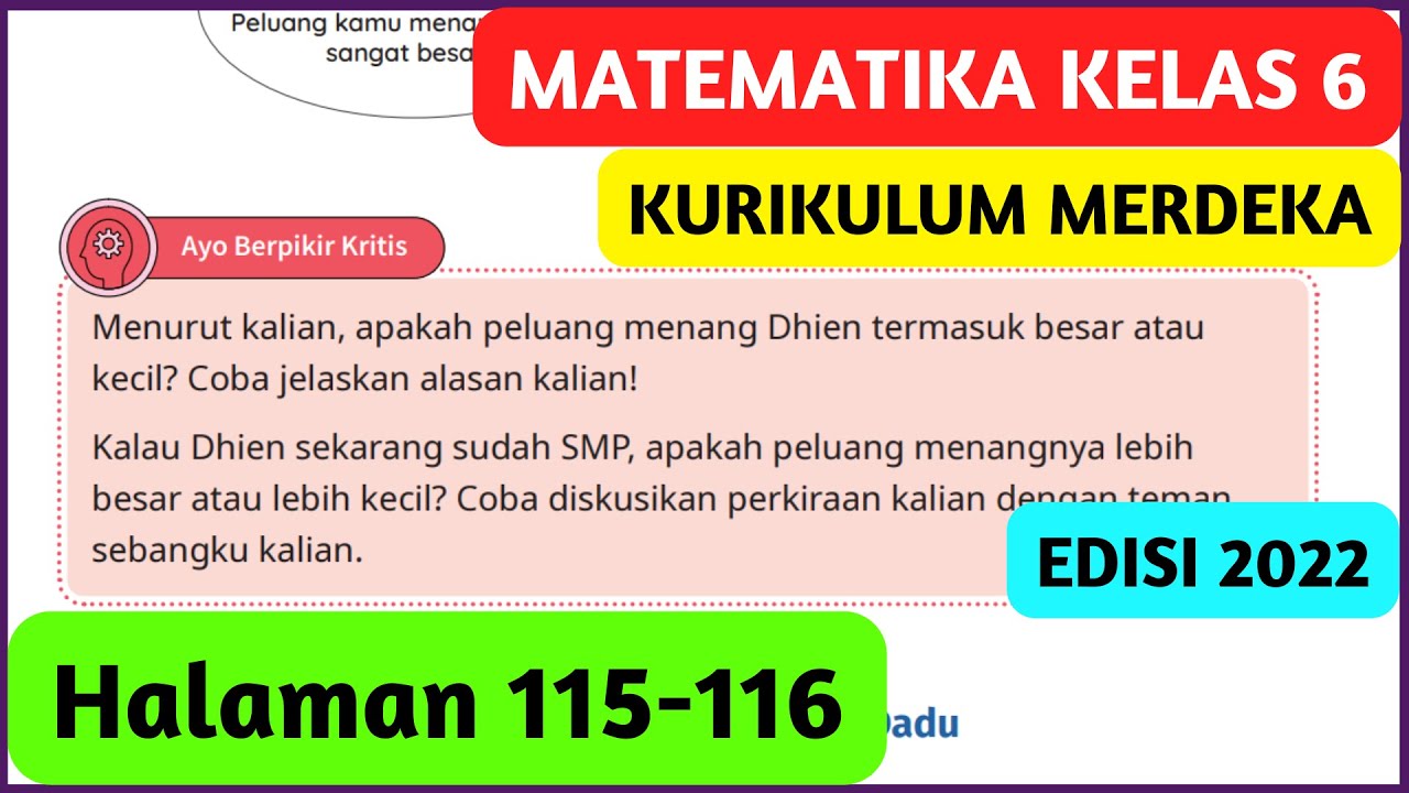 Kunci Jawaban Matematika Kelas 6 Halaman 115 116 Kurikulum Merdeka ...