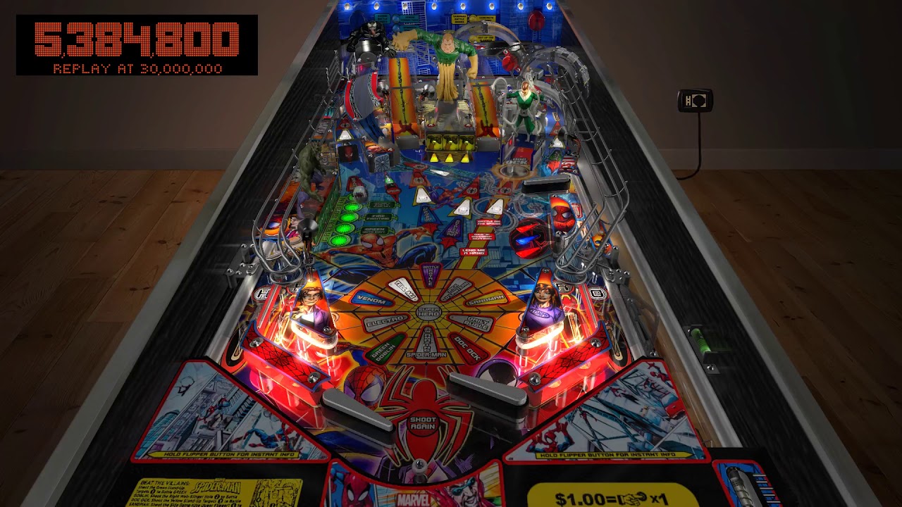 Spiderman Stern Vault Edition Pinball VPX - YouTube