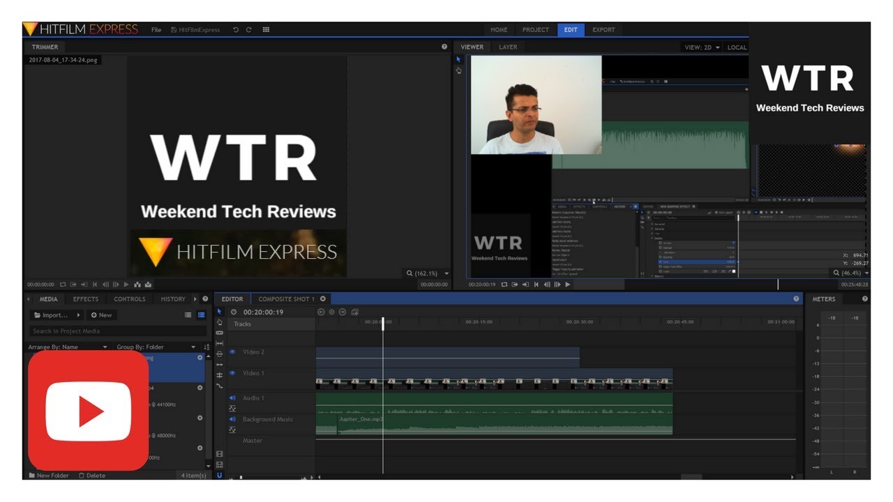 FREE Video editing software tutorial - HitFilm Express - YouTube