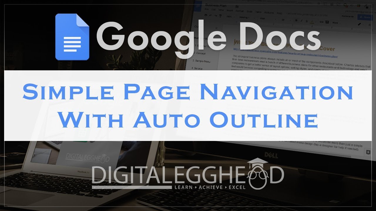 Google Docs Tips - Using the Automatic Outline Feature - YouTube