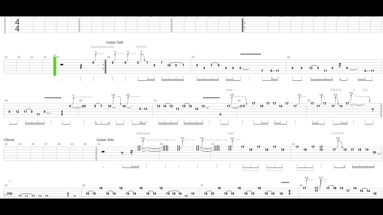 Hard To Handle Tab by The Black Crowes + Guitar only + Guitar tab - YouTube