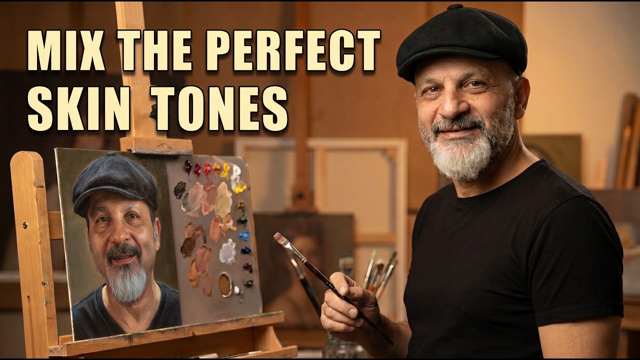 How to Mix Realistic Skin Tones with Just 5 Oil Colors | Ep1 - YouTube