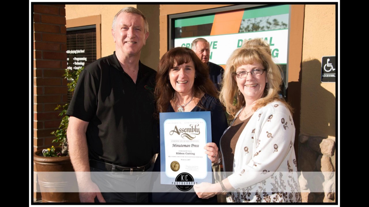 Minuteman Press Ribbon Cutting - YouTube