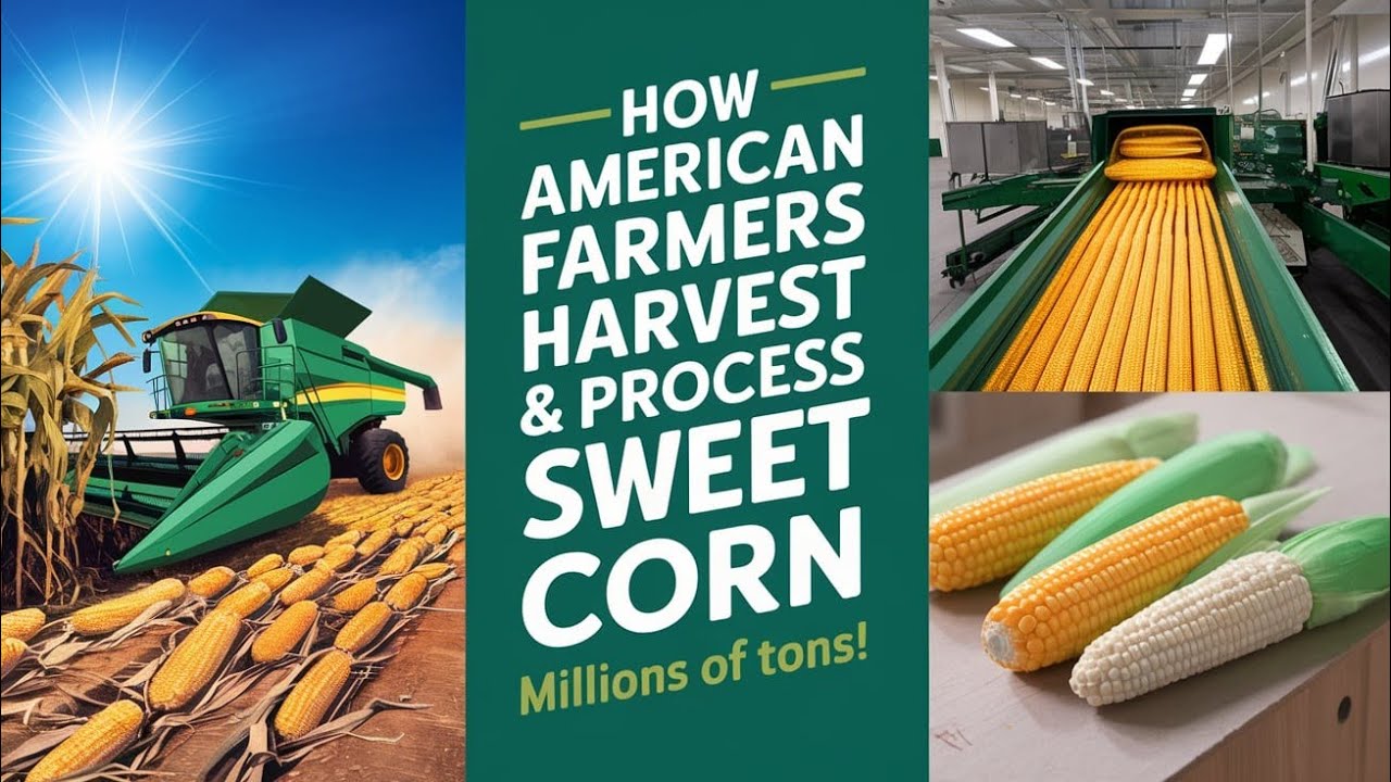 How American Farmers Harvest and Process Millions of Tons Sweet Corn# ...