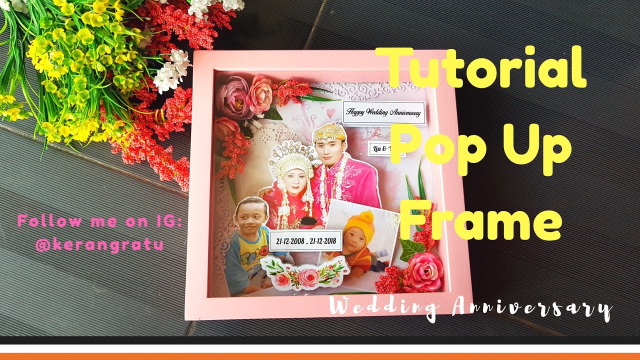 DIY/Tutorial membuat Pop Up Frame - YouTube
