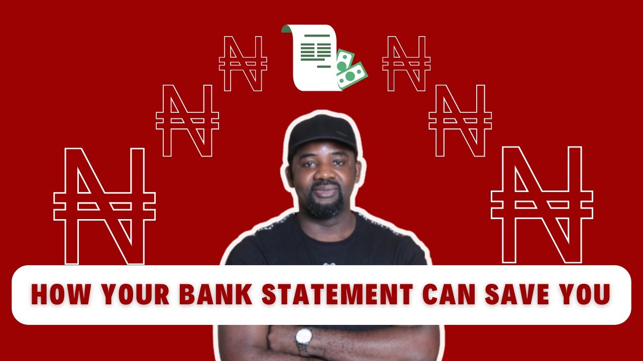 How Your Bank Statement Can Save You - YouTube
