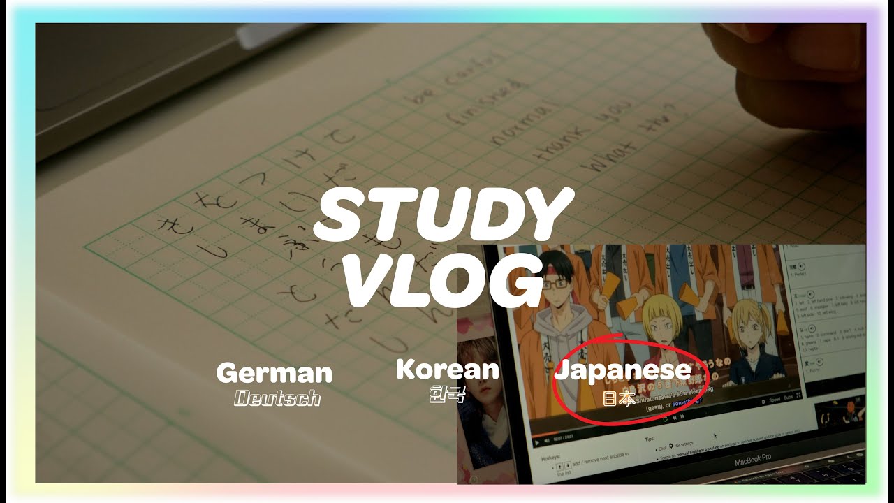 Study Vlog | Watching Haikyuu!!, Study Japanese w/ me, learning with ...