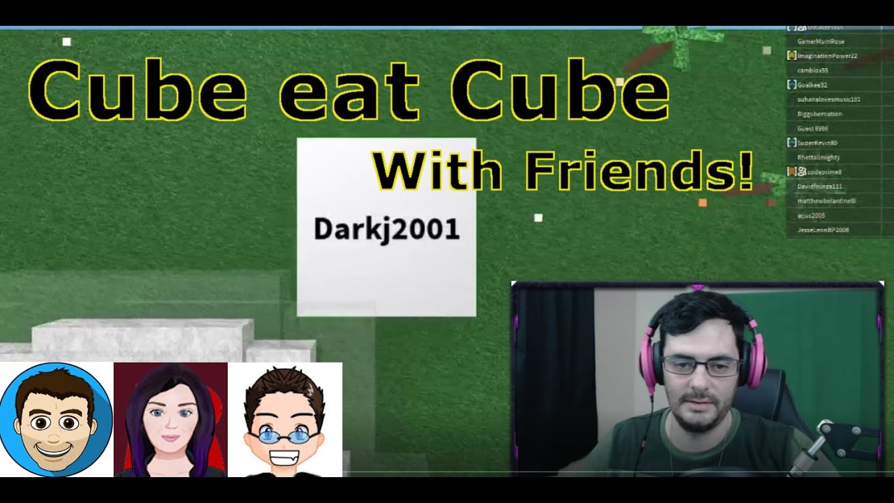 Let's Play Cube Eat Cube With Code, Mummy & Digdug! - YouTube