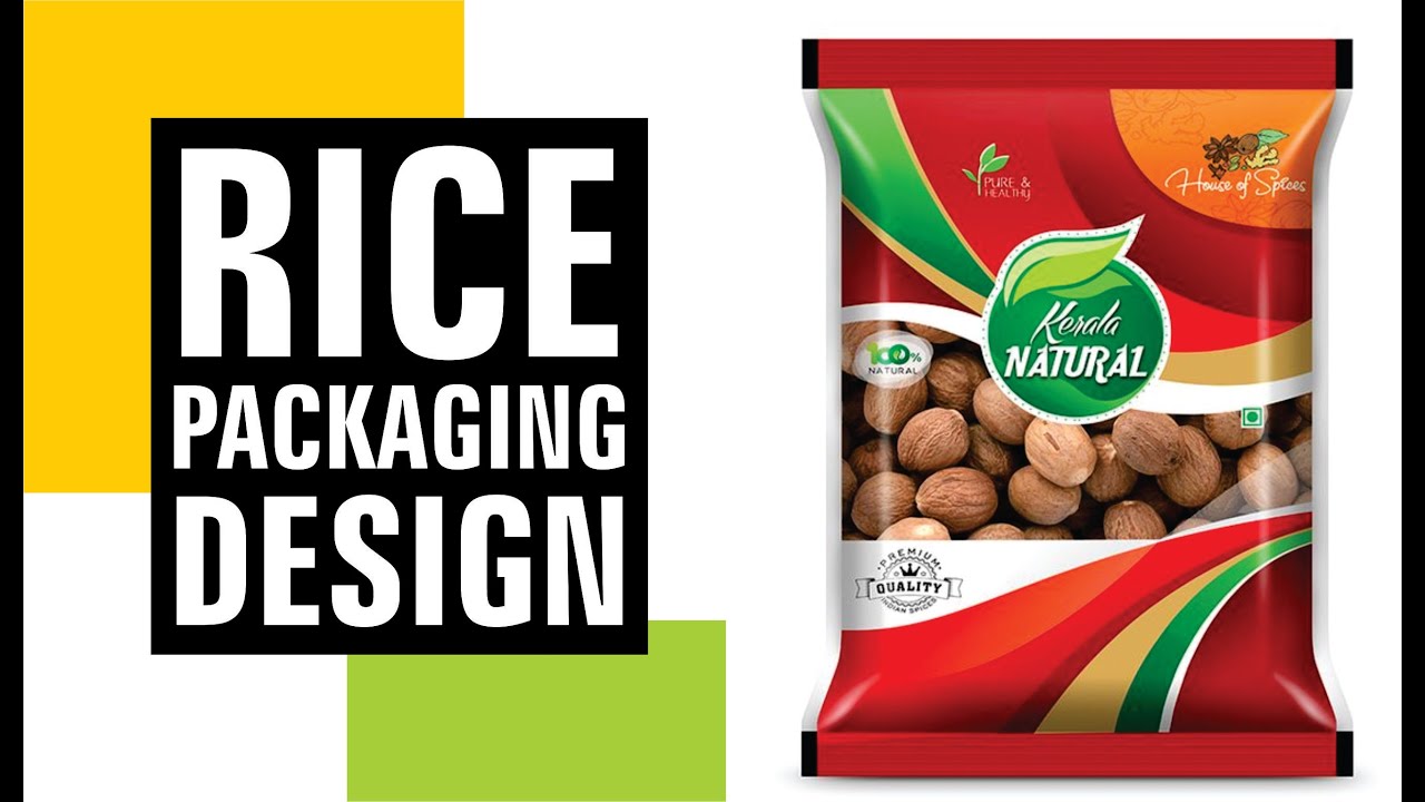 Basmati Natural Rice Packaging Design Tutorial Using Coreldraw - Ahsan ...