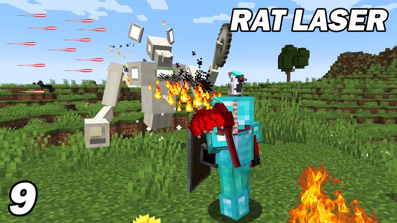 Le Rat Laser et le premier boss ! Minecraft Rats 1.20 EP9 - YouTube