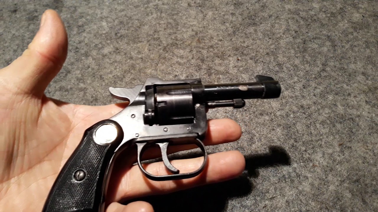 권총 리뷰 : Burgo NR 103 .22 Short Double Action Revolver 독일산 - YouTube