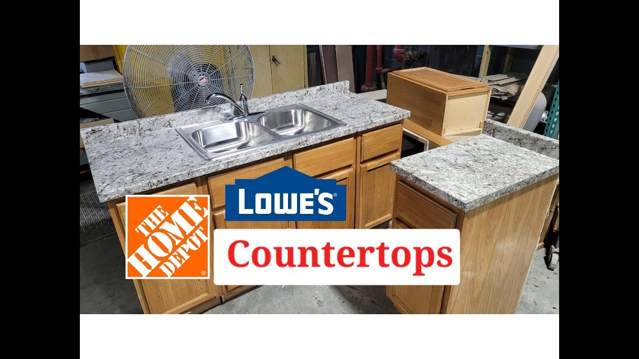 Building countertops from Home Depot or Lowe's. - YouTube