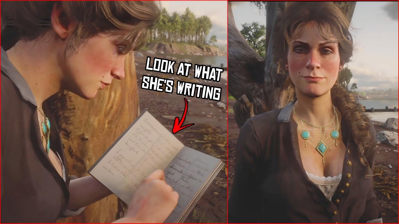 Mary-Beth's reaction if you try to look at what she's writing in her ...