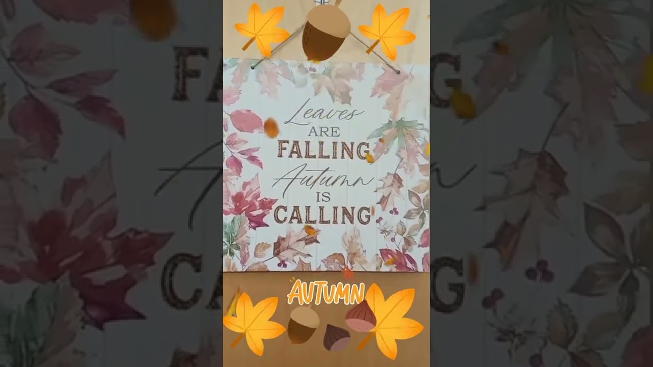 Leaves Are Falling,Autumn Is Calling! #asmr #satisfying #fall #autumn ...