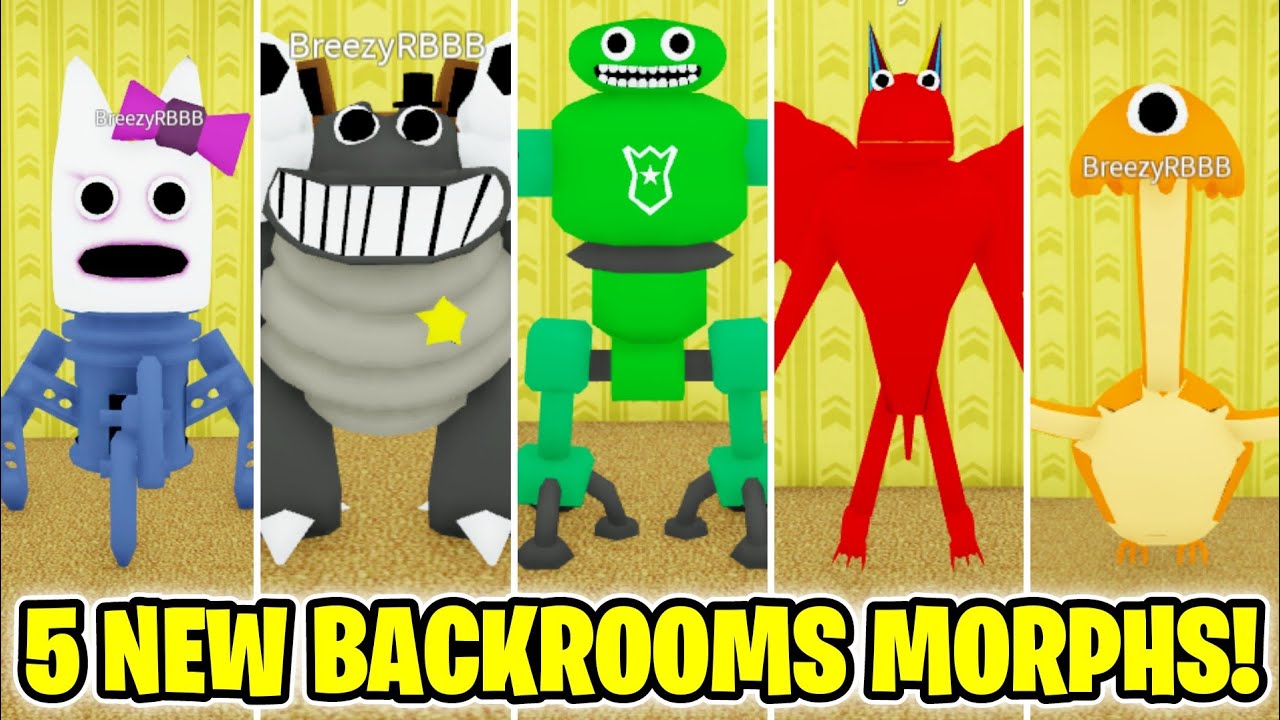 How to get ALL 5 NEW BACKROOMS MORPHS in Backrooms Morphs (ROBLOX ...