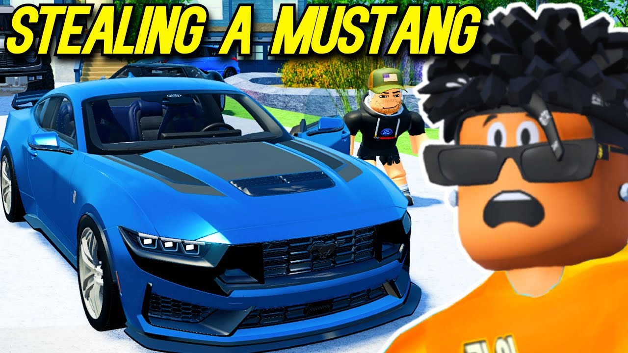 STEALING A NEW FORD MUSTANG IN ROBLOX DRIVING EMPIRE - YouTube