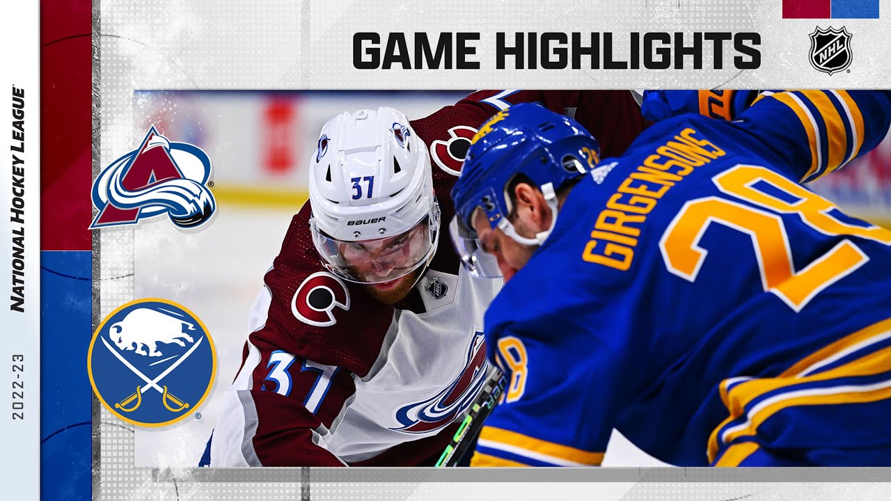 Avalanche @ Sabres 12/1 | NHL Highlights 2022 - YouTube