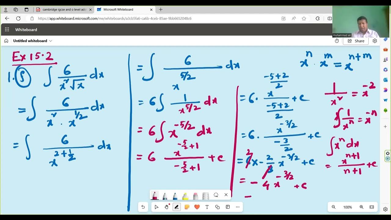 Cambridge IGCSE | Add math | Integration | Course book | L3 - YouTube
