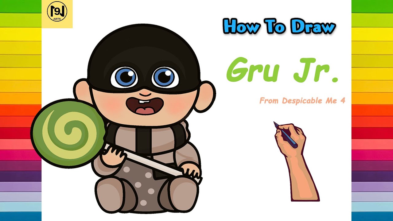 How to Draw Baby Gru Jr. Easy Step by Step - YouTube