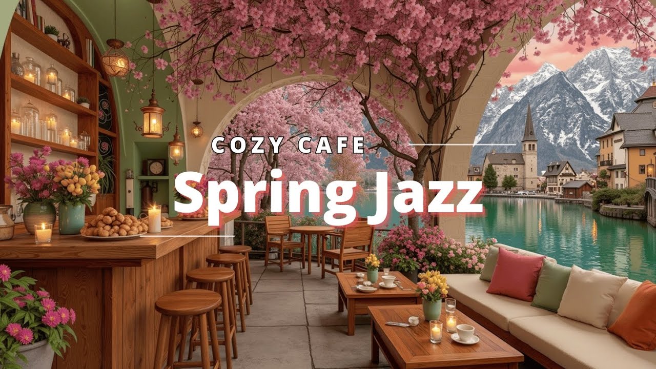 Spring Jazz Coffee Shop Ambiance | Cozy Cafe Jazz & Morning Music for ...