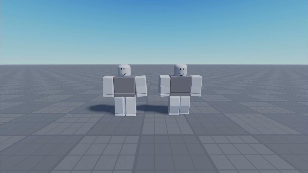 r15 idle and walk animation test (roblox blender animation) - YouTube