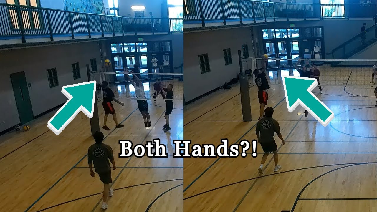 Volleyball Game | A player with ability to hit with both hands - YouTube
