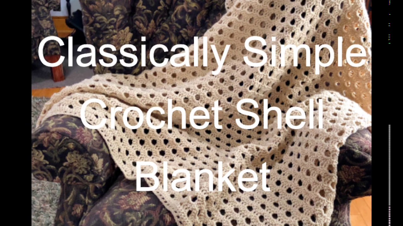 Classically Simple Crochet Shell Blanket Heirloom Style Crochet classically-simple-crochet-shell-blanket-heirloom-style-crochet