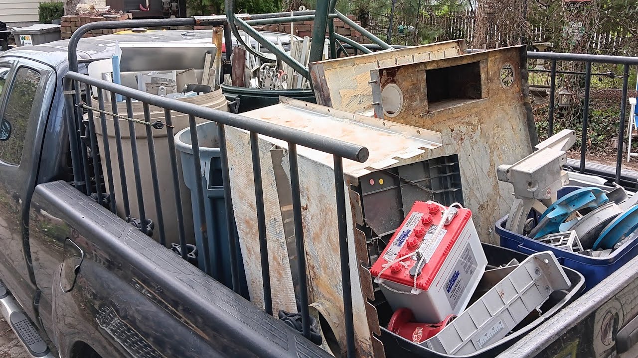 Stainless Steel And Aluminum Scrap Load - YouTube