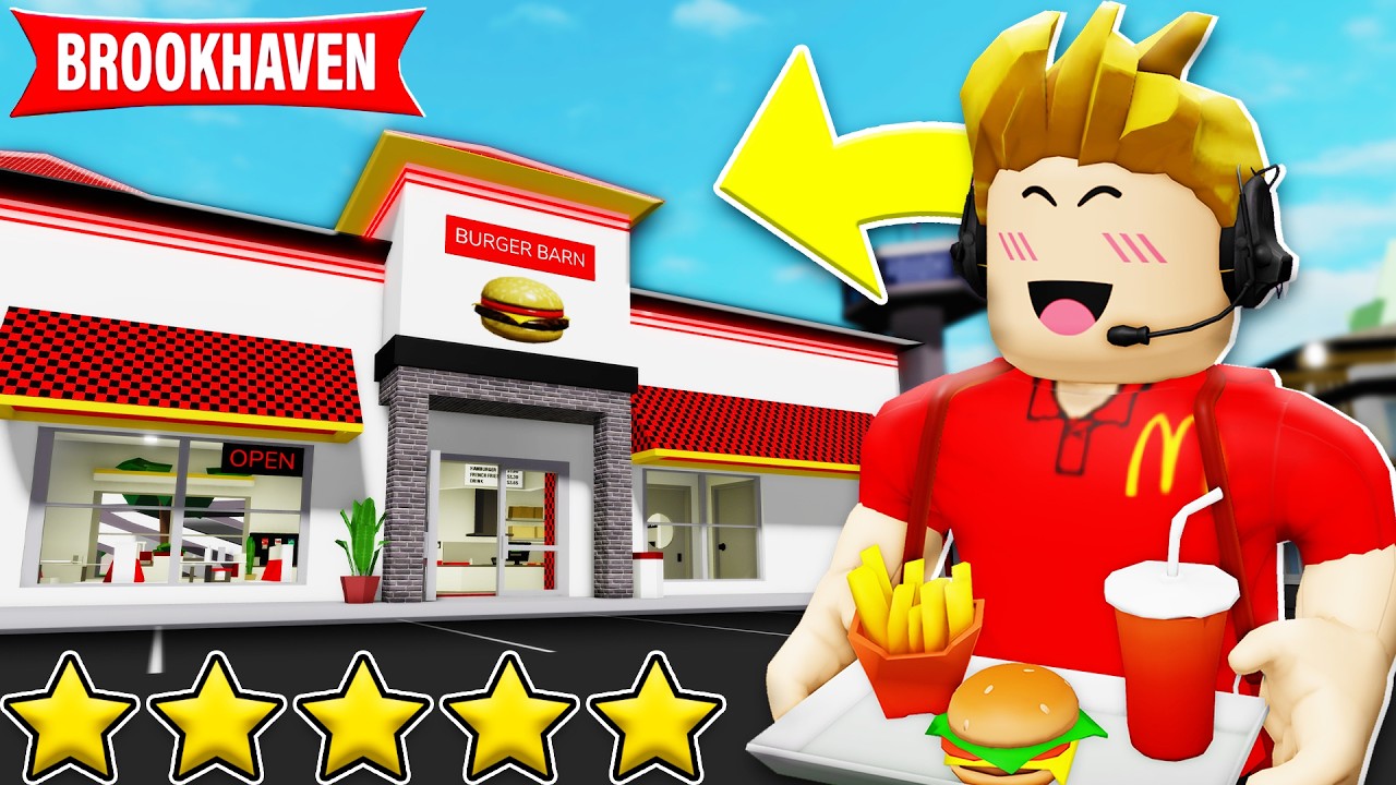 ich ERÖFFNE meinen BURGER LADEN in Brookhaven! (Roblox) - YouTube