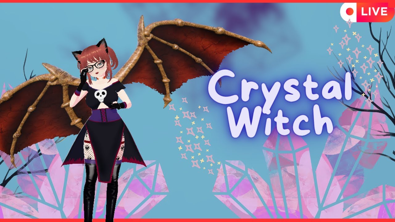 [EN]Vtuber| ~*CRYSTAL WITCH DRAWING | *~ | !merch !socials !vtuber ...
