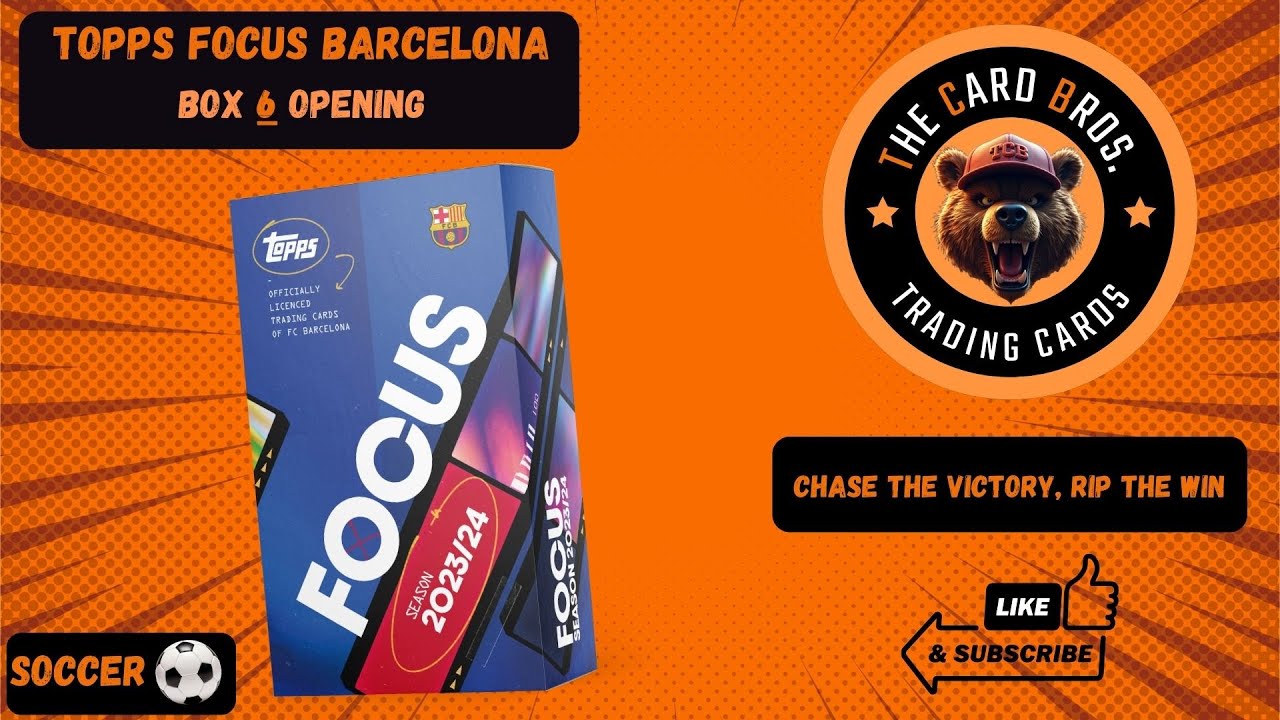 Topps Focus Barcelona focus soccer 23/24 Box Opening 6 - YouTube