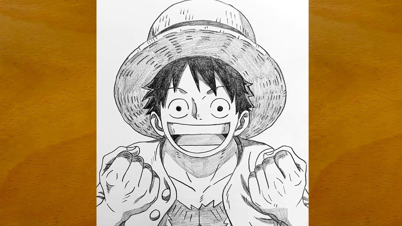 How to Draw Luffy from One Piece Step by Step || Easy Anime Sketch ...