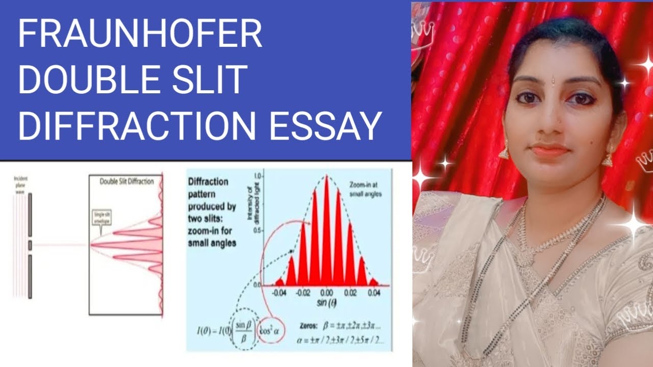 Fraunhofer double slit diffraction essay - YouTube