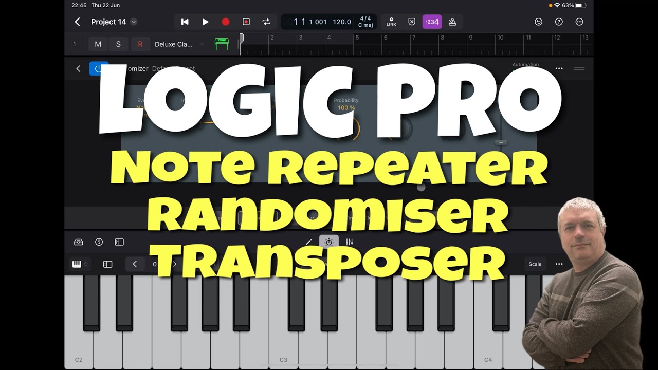 Apple Logic Pro for iPad - Tutorial 32: Great FXs with Note Repeater ...