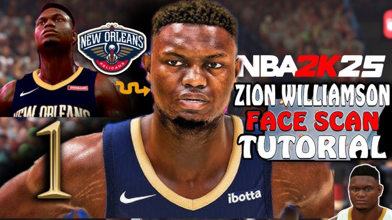 Zion Williamson Face Creation In 2K25 - *BEST* Zion Williamson Face ...