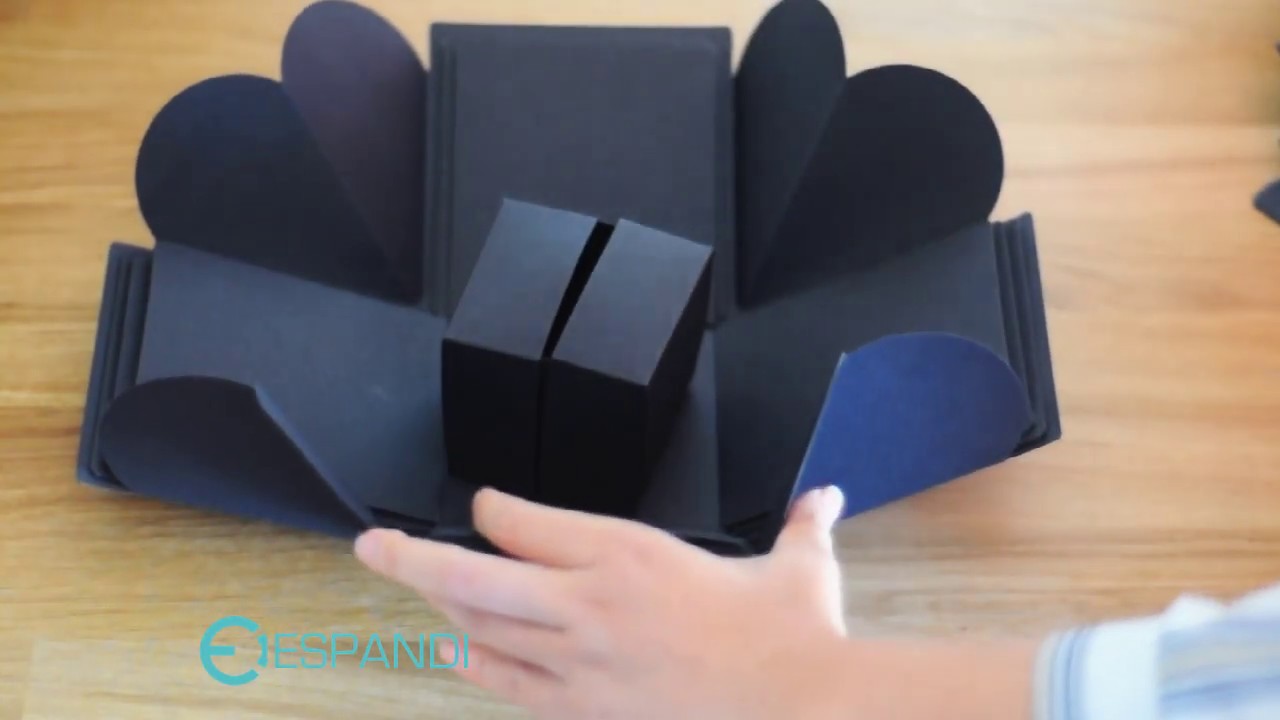 How to make paper explosion gift box / DIY Valentine's Day, birthday ...