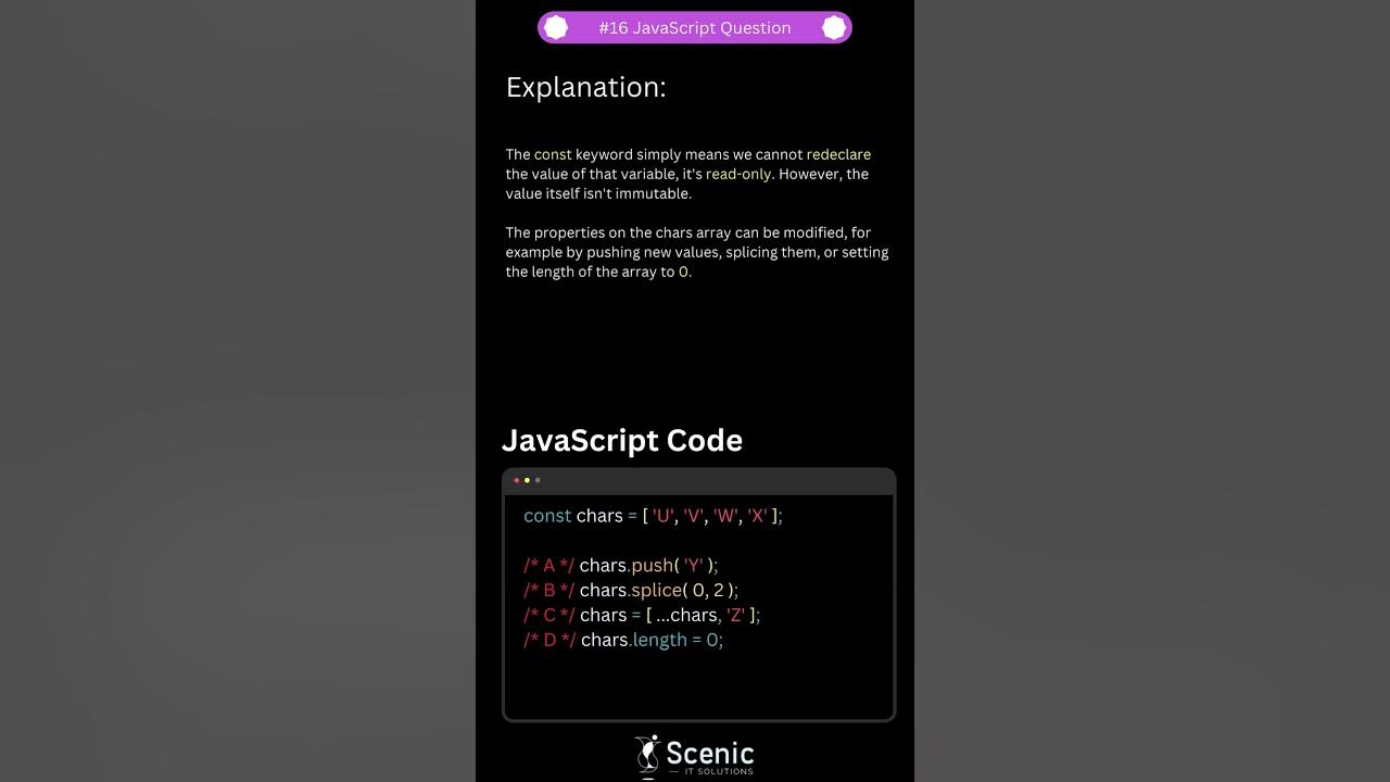16 Javascript Interview Question Javascriptinterview Javascript