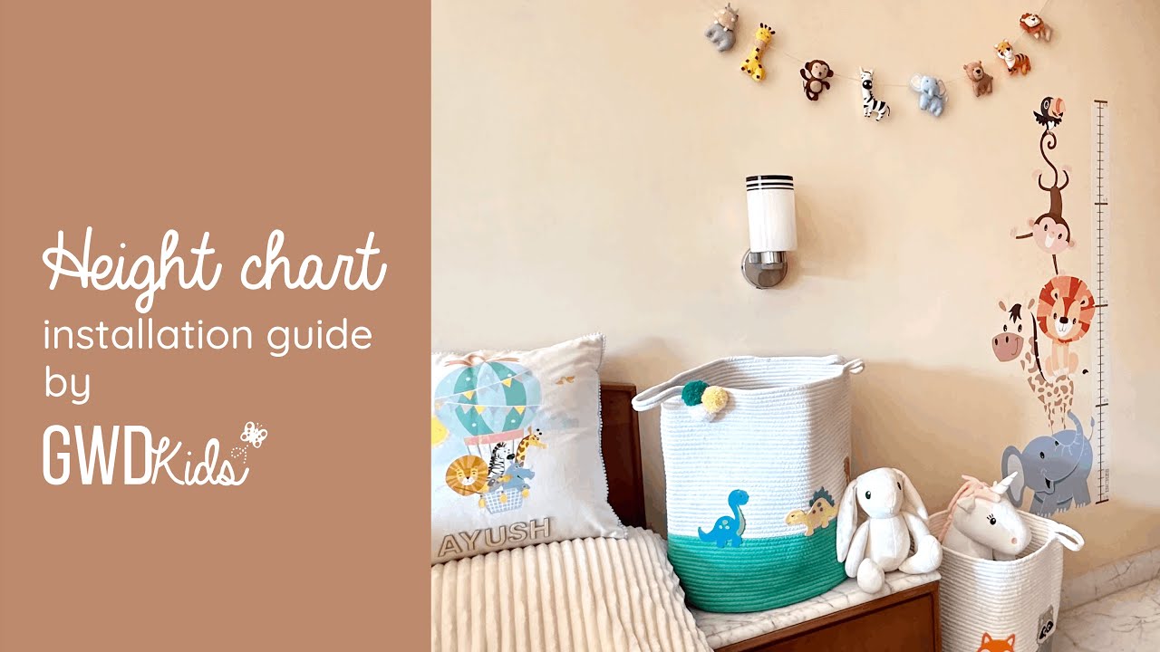 Install a height chart sticker in 8 easy steps! - YouTube