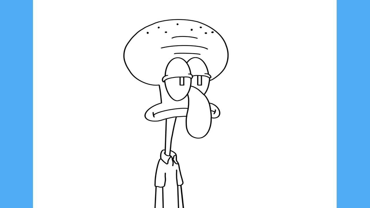 HOW TO DRAW SQUIDWARD TENTACLES - YouTube