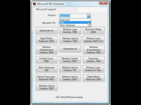 Microsoft PID Generator - YouTube