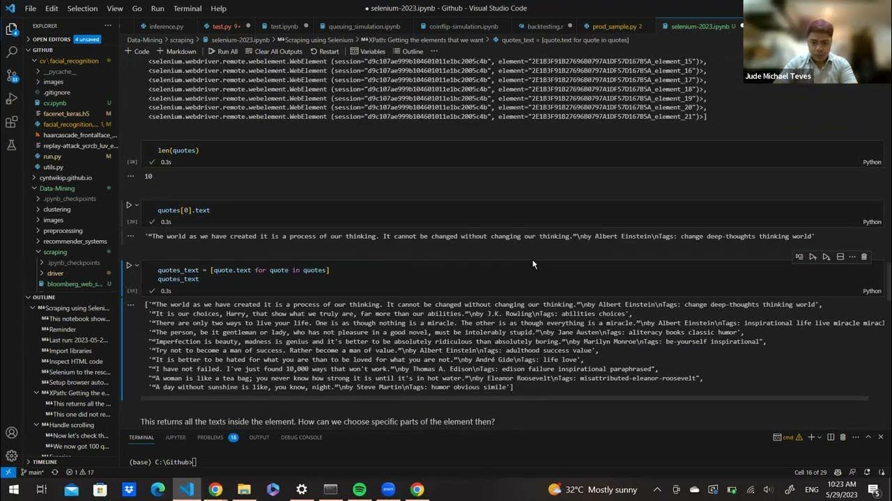 Data Collection - Selenium: Scraping Dynamic Webpages - YouTube