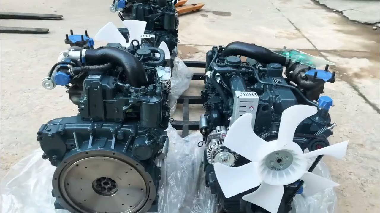 Brand New Kubota V3307-T Complete Diesel Engine Assy for Sale - YouTube