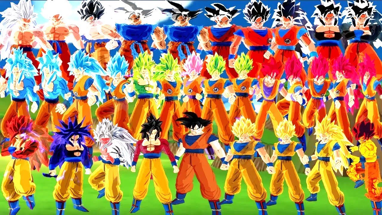 Every Goku Transformation Dragon Ball Super Hero - YouTube