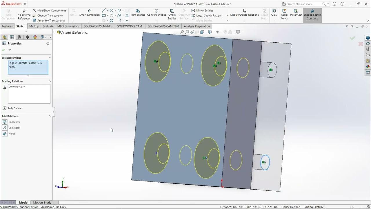 SolidWorks Basics: Modeling Parts In-Context Within an Assembly - YouTube