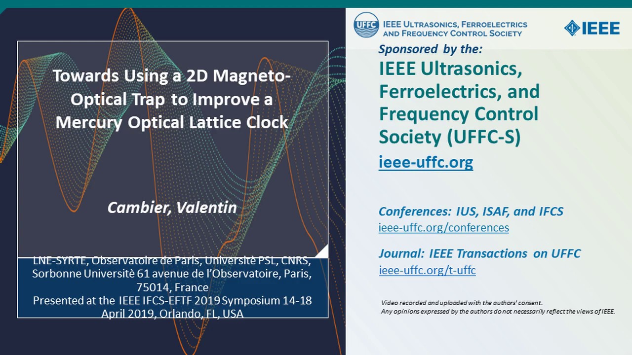 Towards Using a 2D Magneto-Optical Trap to Improve a Mercury Optical ...