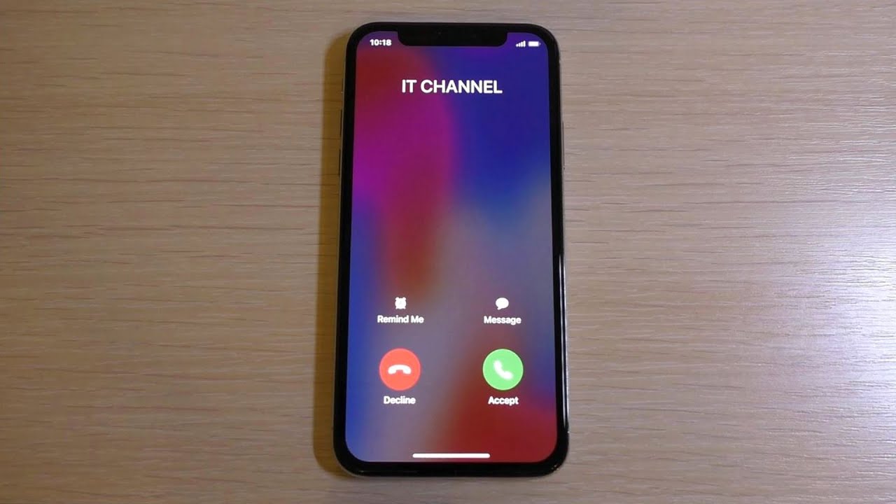 iPhone X White Incoming Call - YouTube
