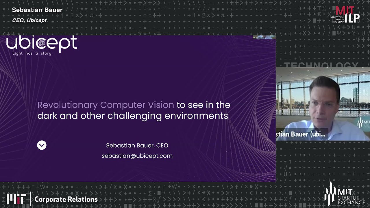 MIT Startup Exchange Demo Day, September 2021: UbiCept, Sebastian Bauer ...
