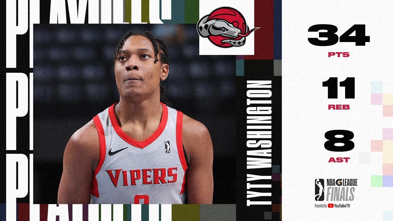 TyTy Washington Puts Up 34 PTS and 11 REB Against the Blue Coats in ...